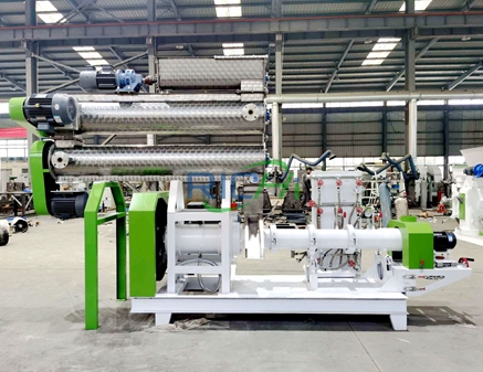 Floating fish feed production line with fish feed extruder machine